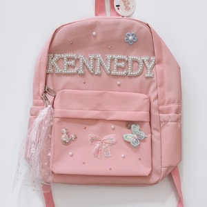 Custom Pink Backpack, Back to School, Pink, Standard Size, Backpack ...