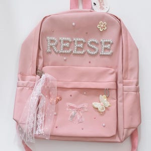 Custom Pink Backpack, Back to School, Pink, Standard Size, Backpack ...