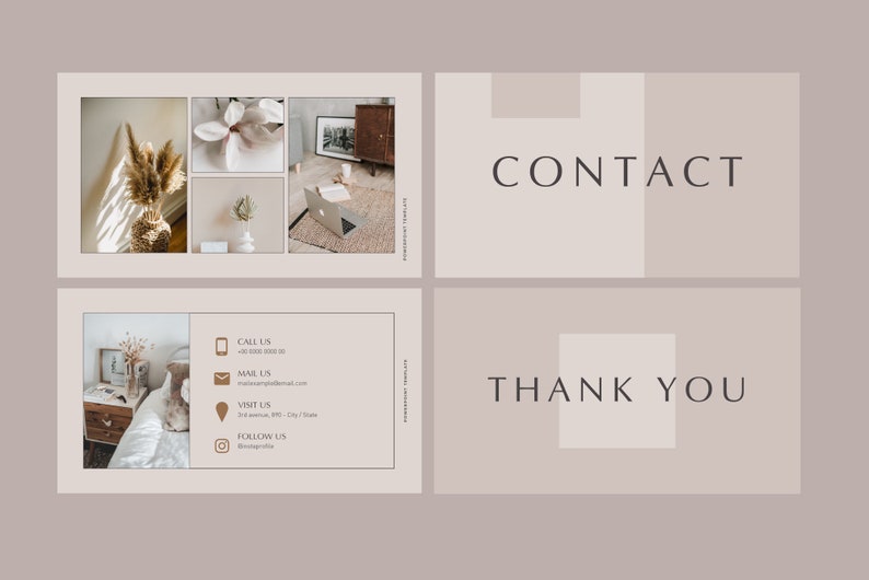 Minimal Classic Powerpoint Template, Company Brand Presentation ...