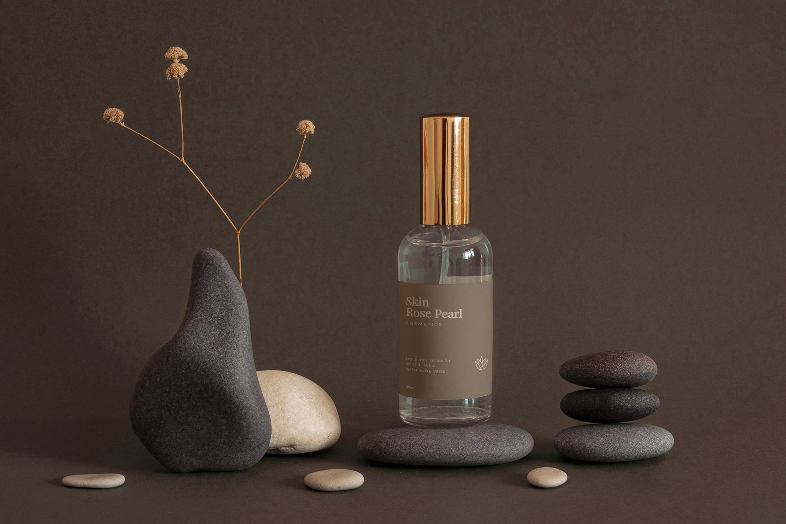 EDITABLE Elegant Label Template for Rounded Bottle Cosmetics - Etsy
