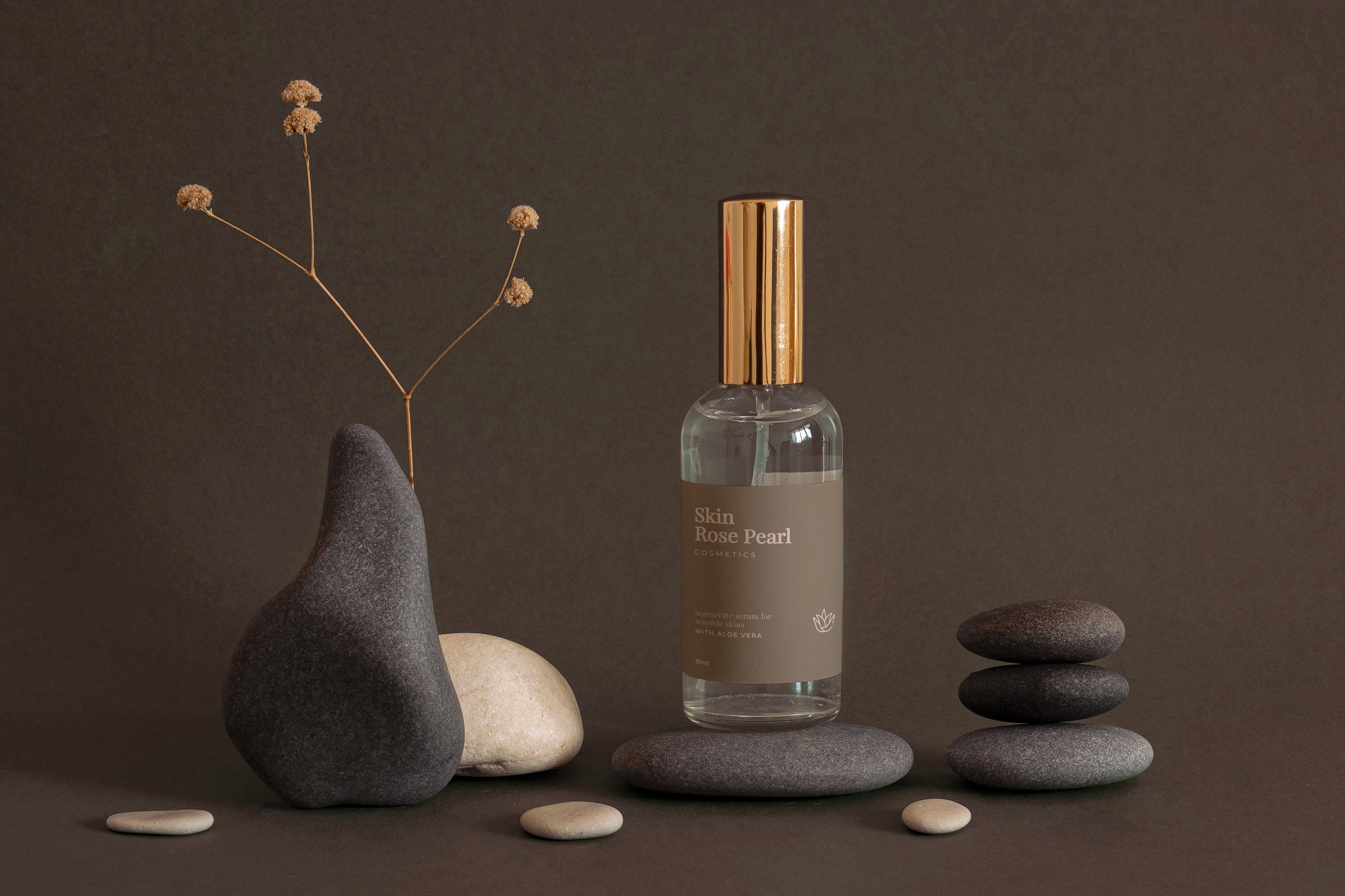 EDITABLE Elegant Label Template for Rounded Bottle Cosmetics - Etsy Canada