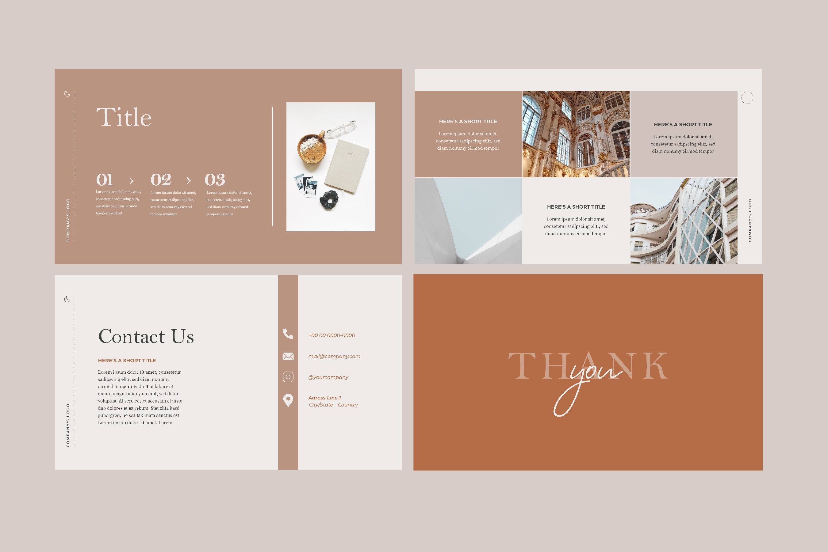 Minimalist Terracotta Powerpoint & Google Slides Template | Boho ...