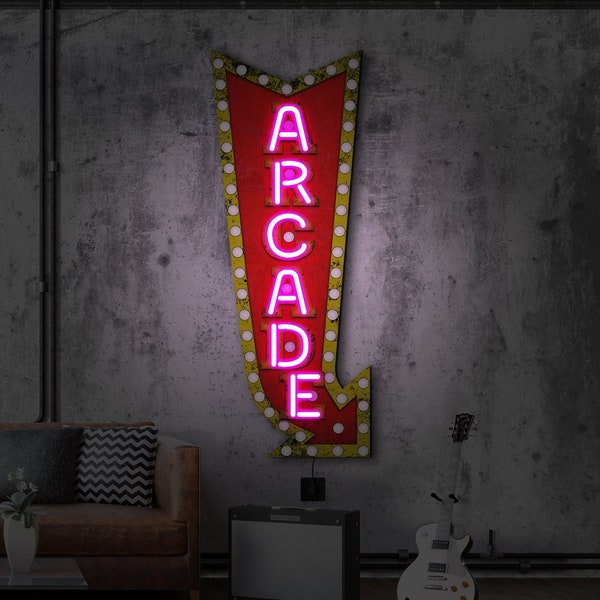Arcade Neon Lights - Etsy