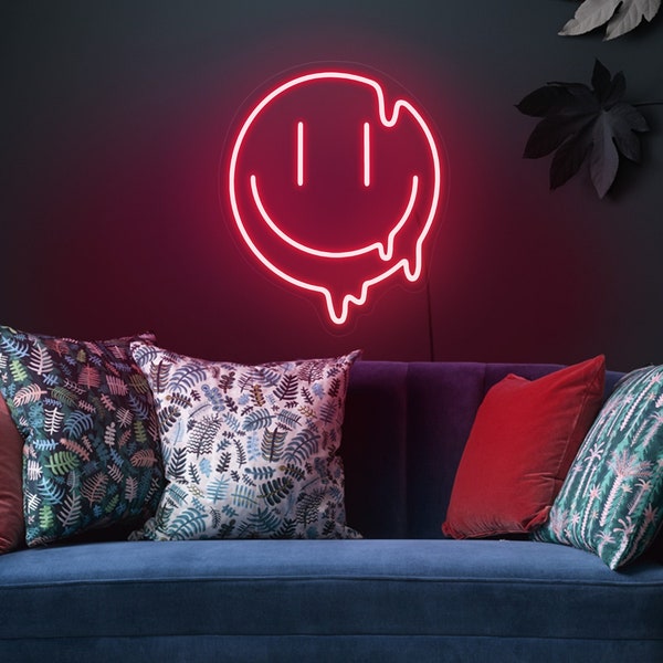 Dripping Smiley Face - Etsy