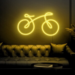 Bicycle Neon Sign, Bike Neon Sign, Bicycle Light up Sign, Bicycle Wall ...