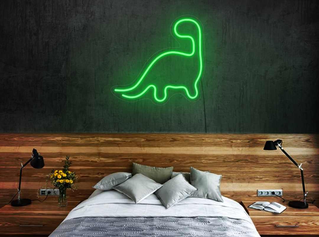 Dinosaur Neon Sign, Dinosaur Led Sign, Dinosaur Neon Light, Kids Room ...