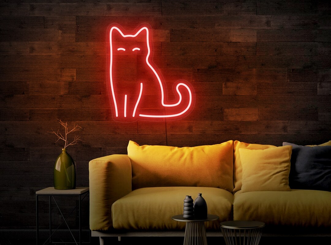 Cat Neon Sign, Cat Led Light, Pet Neon Sign, Cute Neon Sign, Cat Led ...