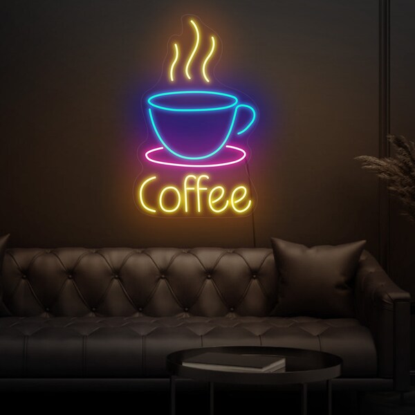 Light up Coffee Sign - Etsy