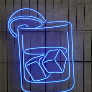 Whiskey Neon Sign, Whiskey Led, Old Fashion Sign, Cocktail Neon Sign ...
