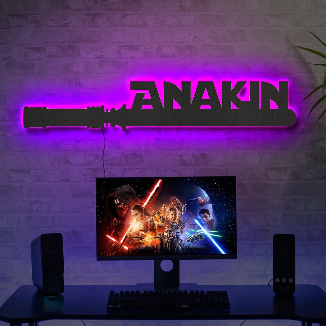 Lightsaber Led Sign, Lightsaber Light Sign,custom Name Lightsaber Night ...