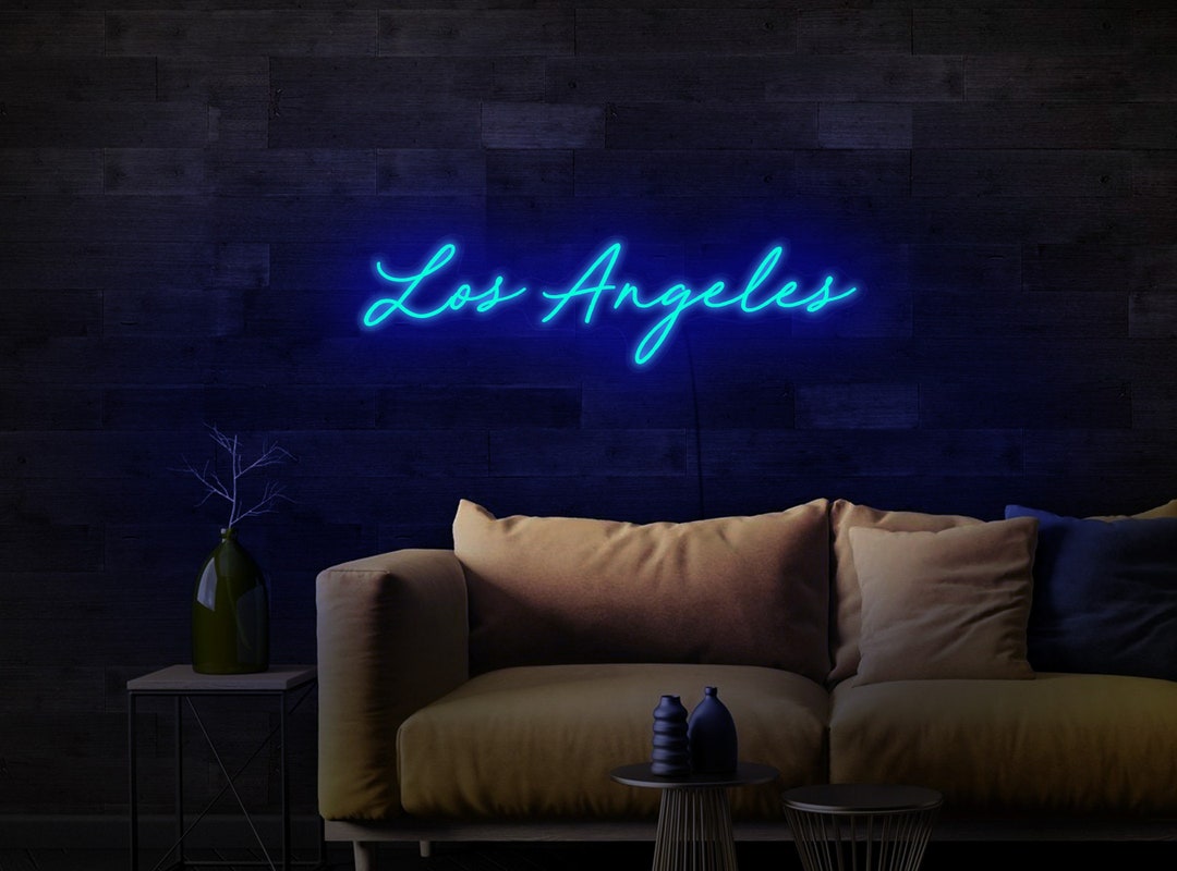 Los Angeles Neon Sign, Los Angeles Sign, Los Angeles City, Los Angeles ...