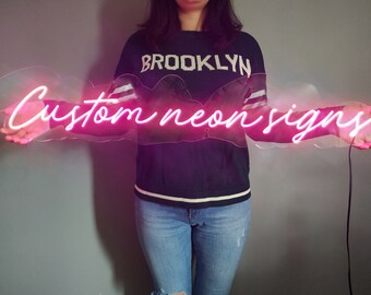Neon Pink Name Light - Etsy