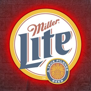Miller Lite Neon Sign, Miller Lite Led Sign, Beer Neon Sign, Miller ...