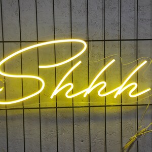 Shhh Neon Sign, Shhh Led Sign, Shhh Light up Sign, Shhh Neon Light ...