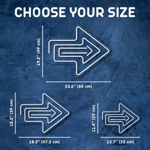 Arrow Neon Sign, Arrow Led Sign, Arrow Light Sign, Navigation Sign ...