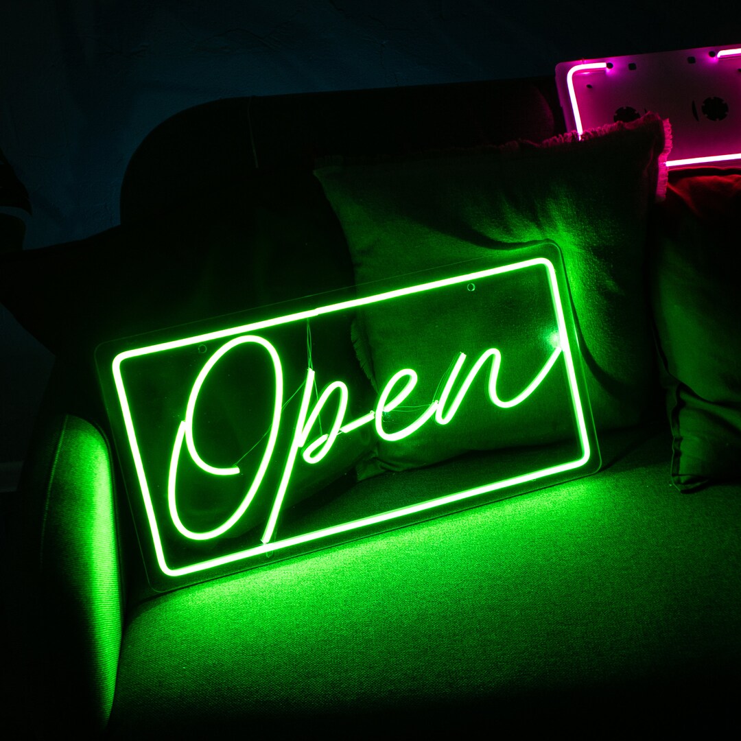 Open Neon Sign, Open Light Sign, Open Sign for Business, Open Led Light ...