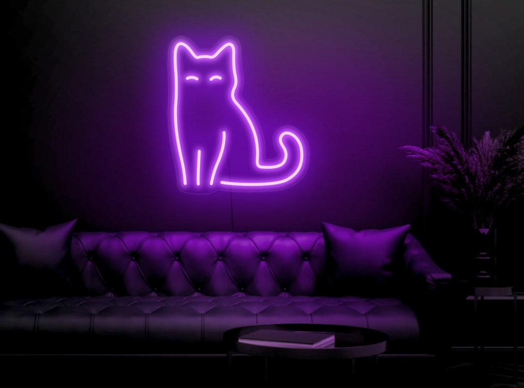 Cat Neon Sign, Cat Led Sign, Cat Neon Light, Cat Light Sign, Cute Cat ...