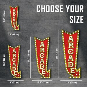 Vintage Arcade Neon Sign, Arcade Light Sign, Retro Arcade Led Decor ...