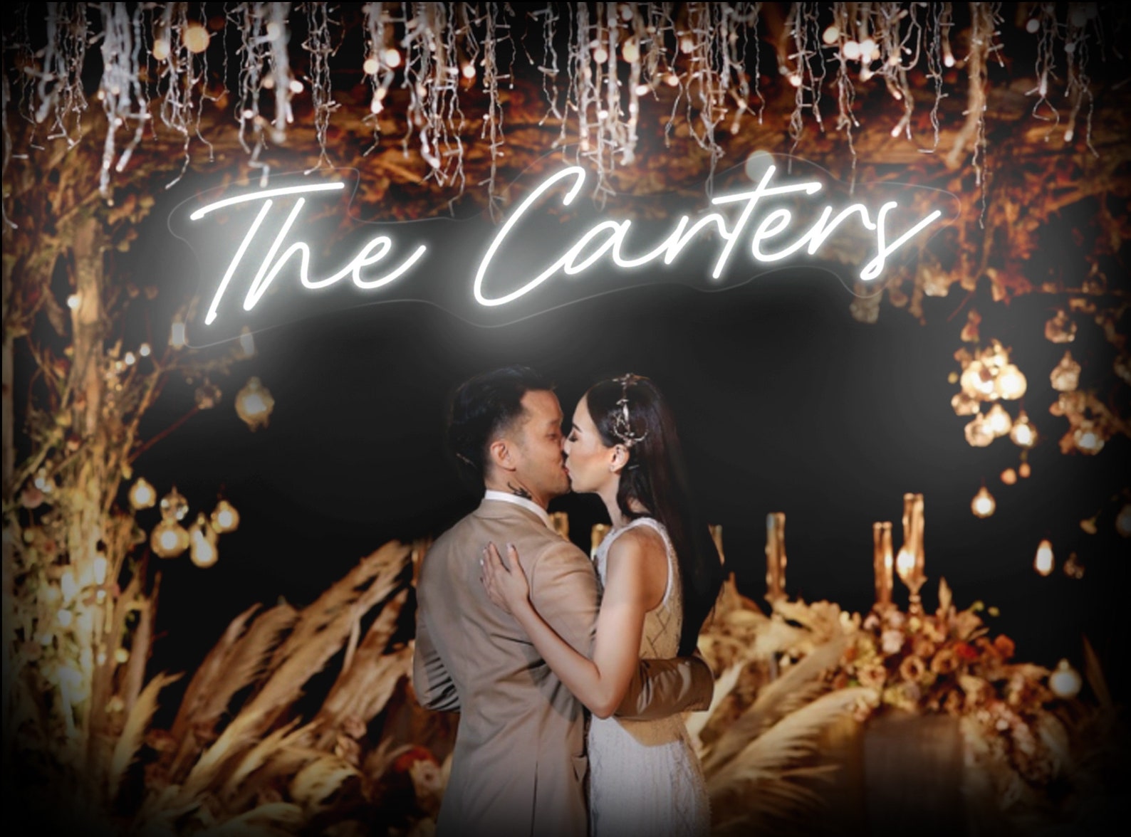 Custom Neon Sign Wedding Custom Led Sign Last Name Custom - Etsy