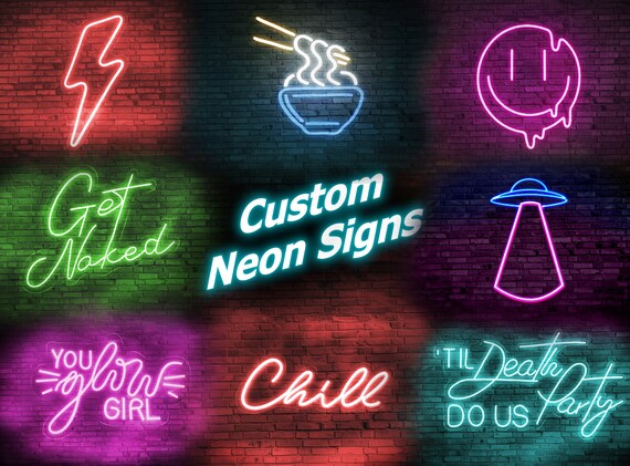 Personalized Neon Signneon Sign Custom Weddingbedroom Neon | Etsy