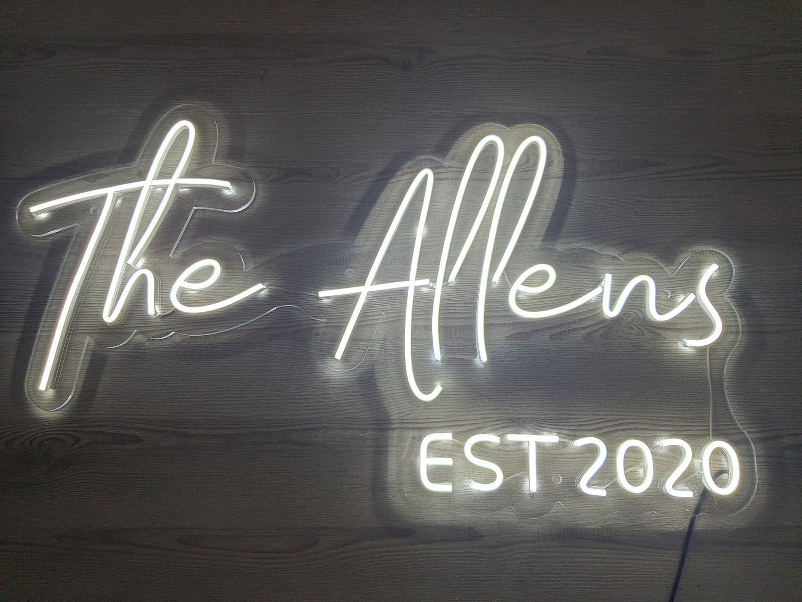 Custom Neon Sign Wedding Custom Led Sign Last Name Custom - Etsy