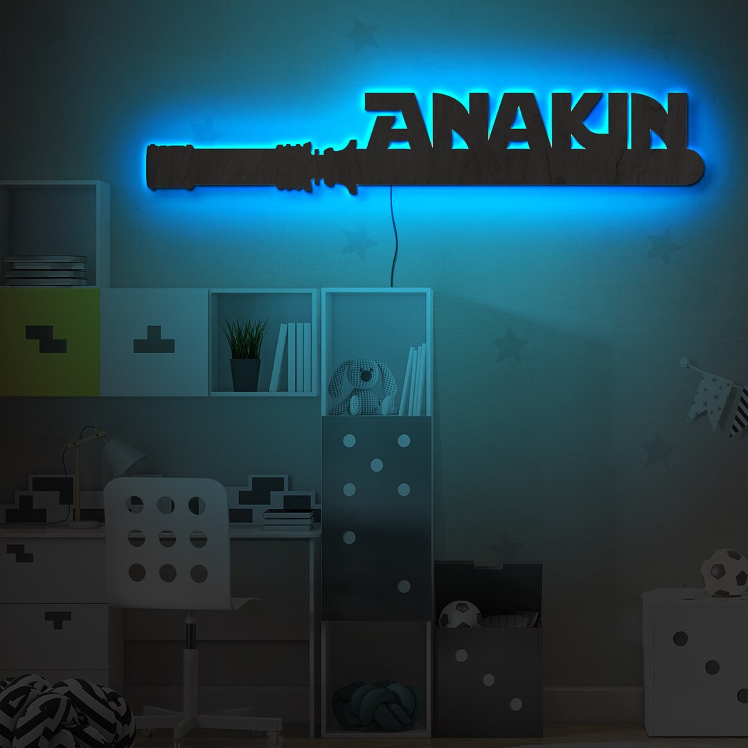 Lightsaber Led Sign, Lightsaber Neon Sign, Custom Lightsaber Sign ...
