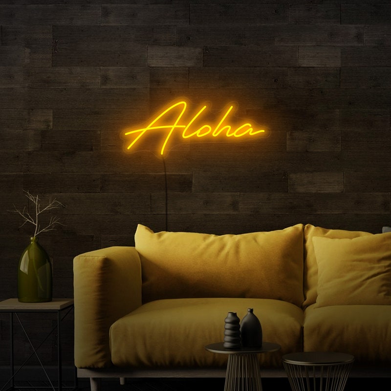 Aloha Neon Sign - Etsy