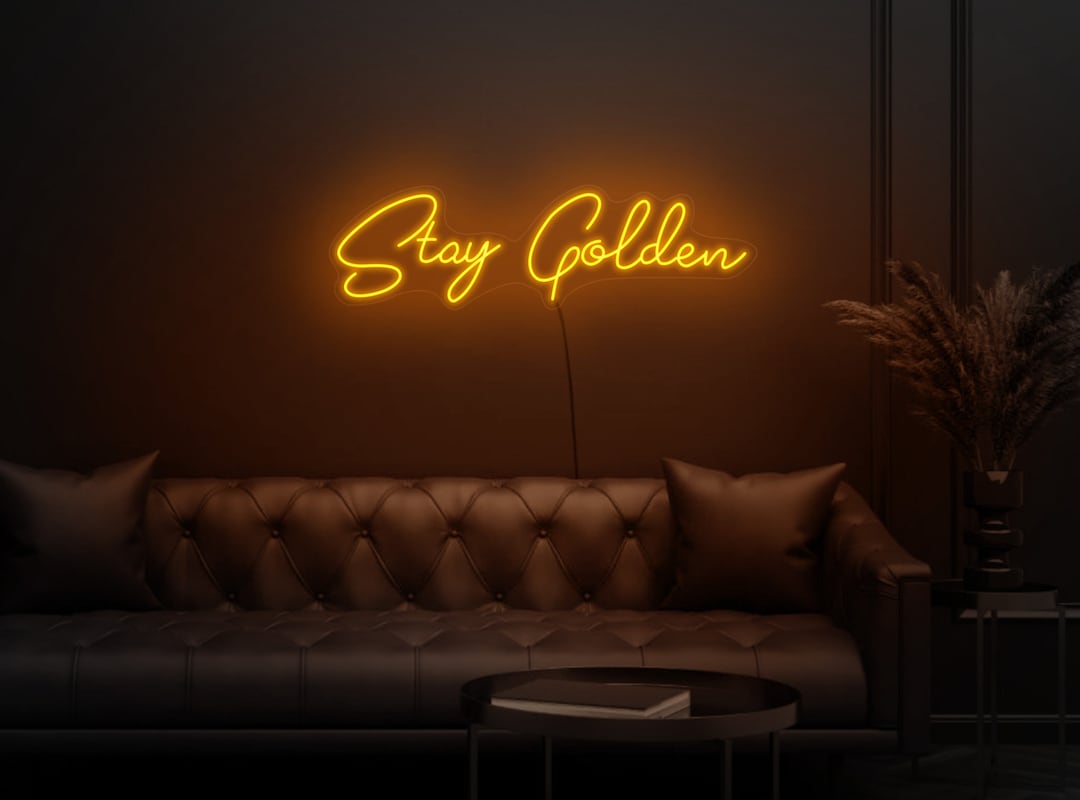 Stay Golden Neon Sign, Stay Golden Neon Light, Stay Golden Led Sign ...