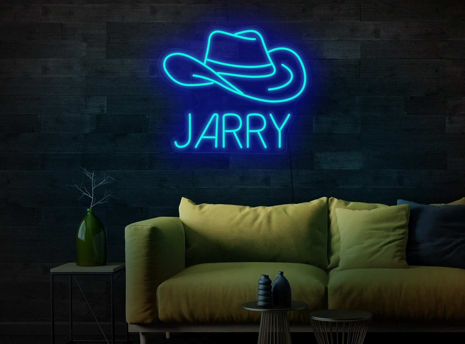 Cowboy Hat With Name Sign Cowboy Hat Neon Sign Personalized - Etsy