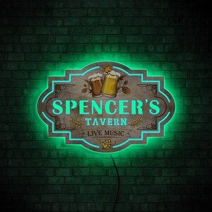 Tavern Led Sign, Tavern Neon Sign, Custom Tavern Sign, Bar Neon Sign ...