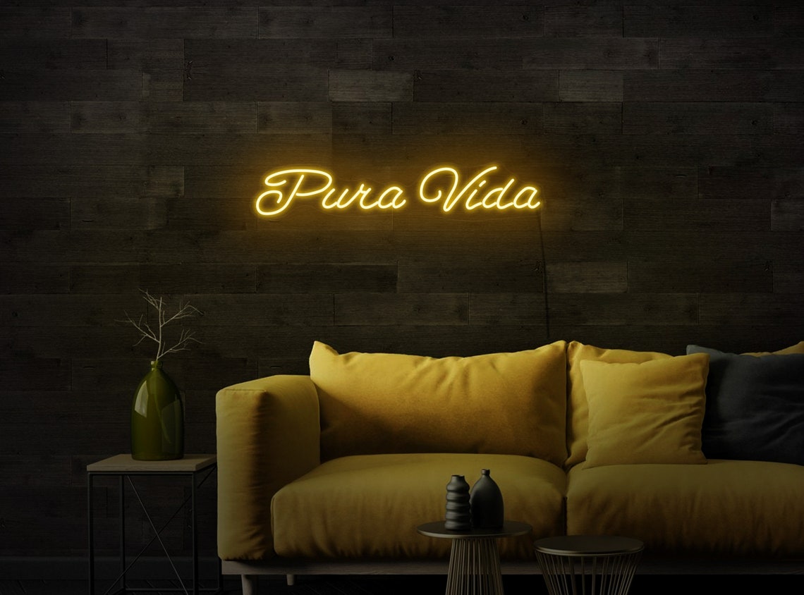 Pura Vida Neon Sign Pura Vida Led Sign Pura Vida Light Sign | Etsy