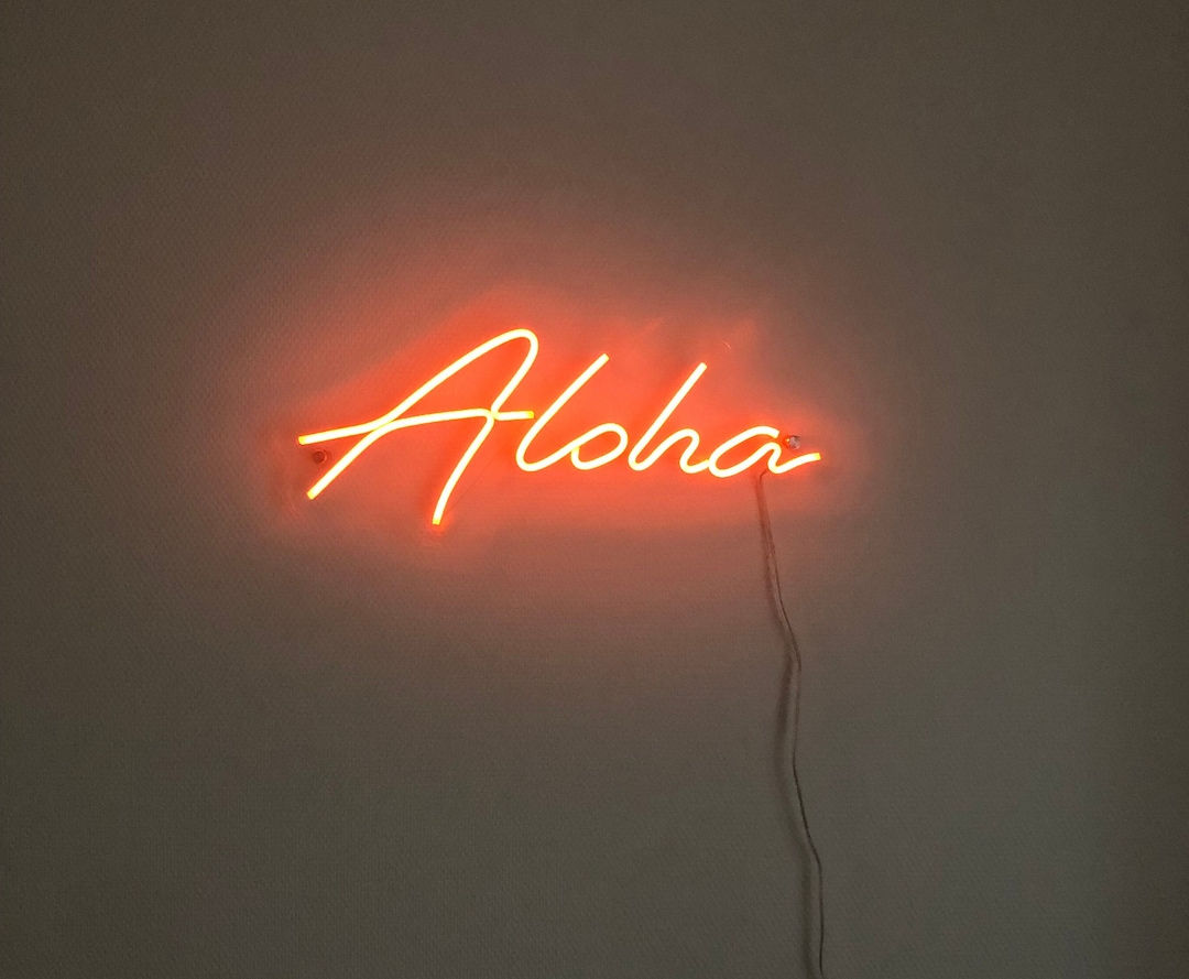 Aloha Neon Sign, Aloha Light Sign,aloha Led Sign,summer Neon Sign ...