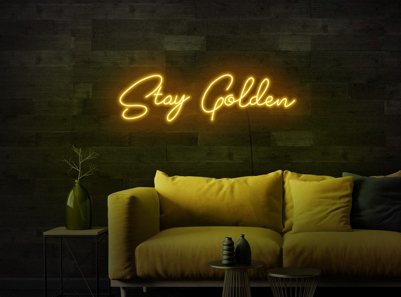 Stay Golden Neon Sign Stay Golden Neon Light Stay Golden Led - Etsy
