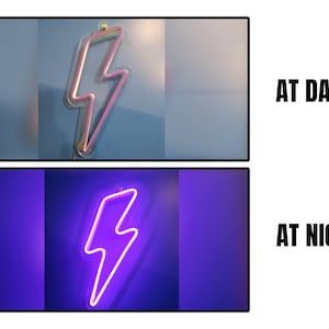 Neon Lightning Bolt Led Lightning Bolt Neon Sign Lightning - Etsy