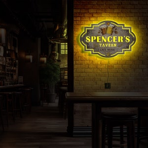 Tavern Led Sign, Tavern Neon Sign, Custom Tavern Sign, Bar Neon Sign ...