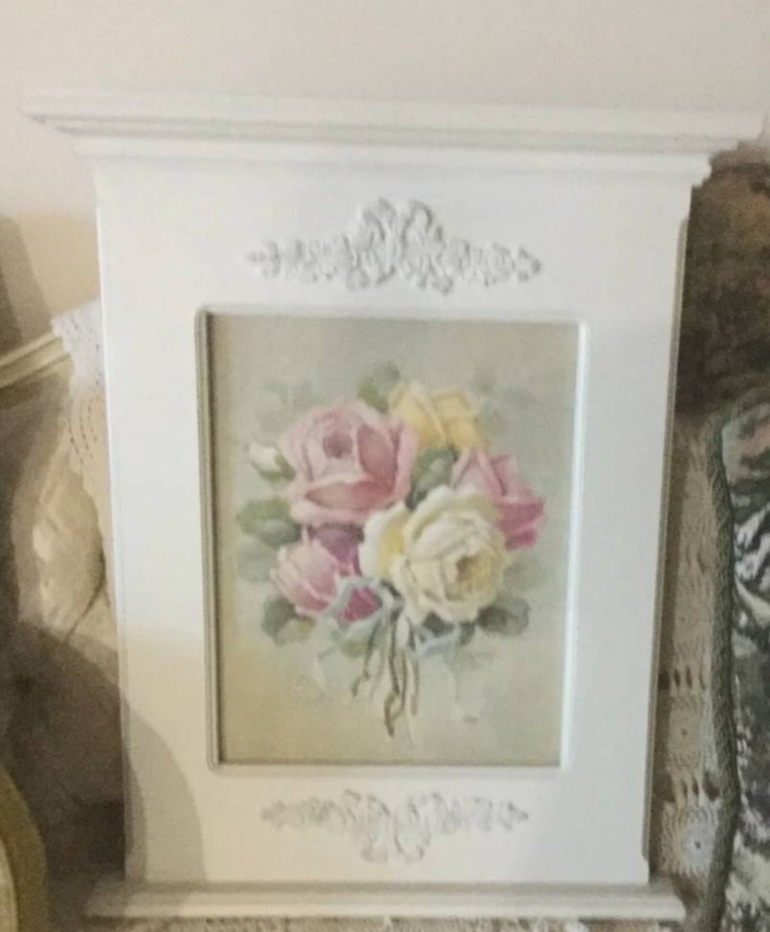 Gorgeous Christie Repasy Canvas Roses Framed Art Print Hand Painted ...
