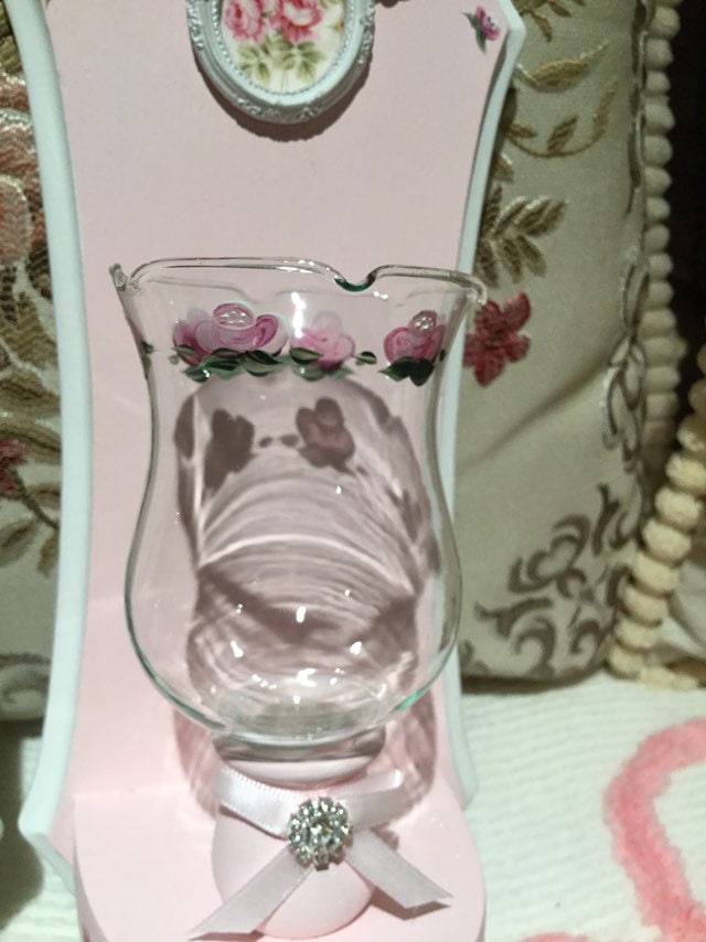 Shabby Chic Pair Scones Pink Roses Wall - Etsy