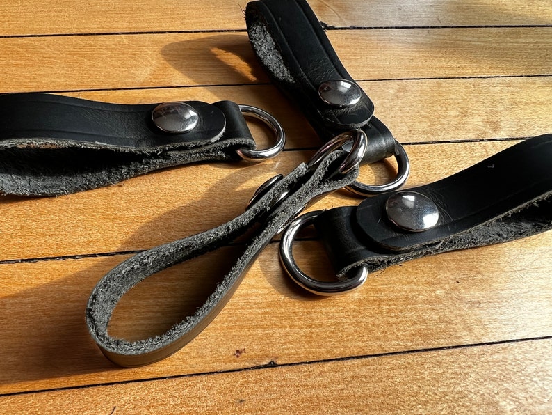 Heavy Duty Leather Suspender Loop Attachment: Tool Belt Strap Connector ...