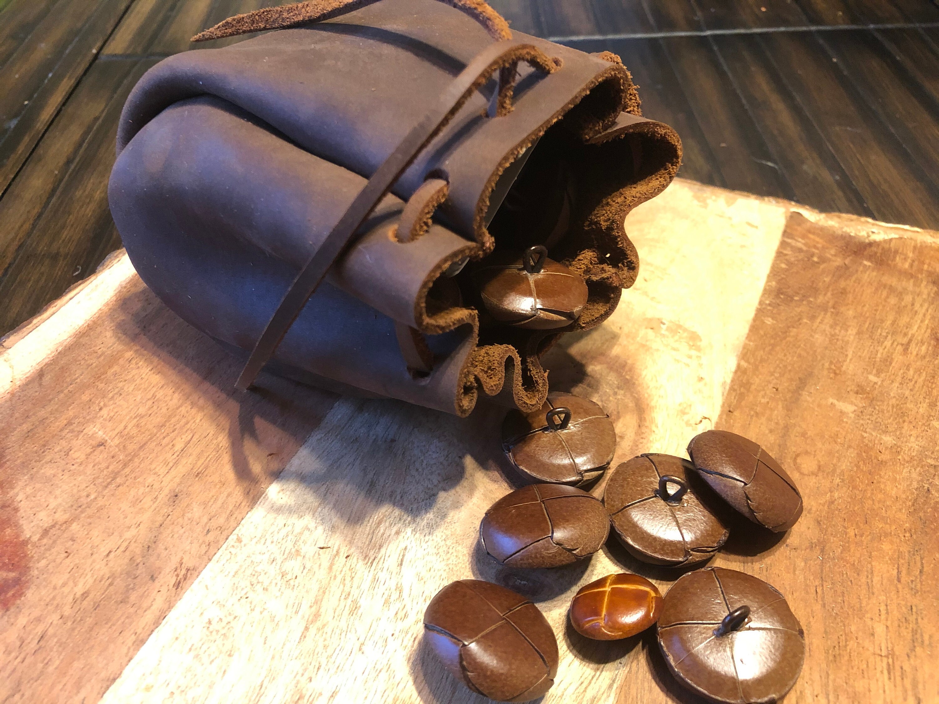 Leather Pouch Leather Coin Pouch Leather Drawstring Bags | Etsy