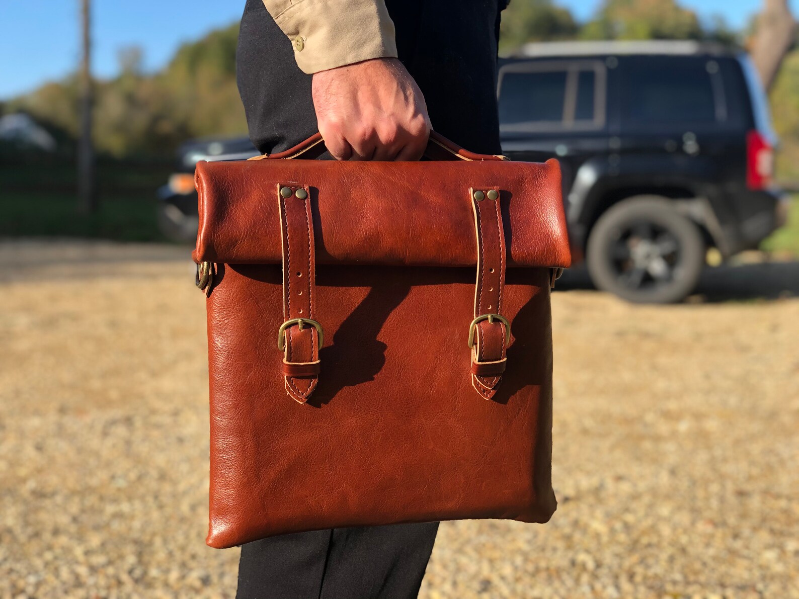 Leather Faraday Briefcase 5G Blocker EMF / RF Blocker - Etsy