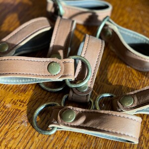 Leather Belt Loop Attachments: 2.5" Work Belts, Antique Brass Hardware ...