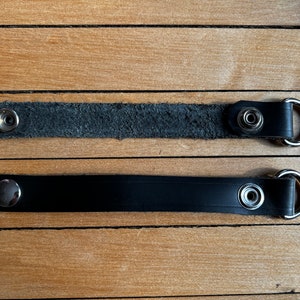 Heavy Duty Leather Suspender Loop Attachment: Tool Belt Strap Connector ...