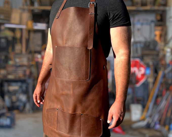 Custom Leather TRADESMAN APRON - Etsy