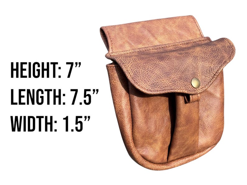 Handmade Waxed Canvas Game Bag Set: Leather Shell Pouches, Durable Belt ...