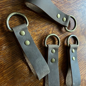 Black or Brown Leather Belt Loop Attachments for Suspenders and Belt ...