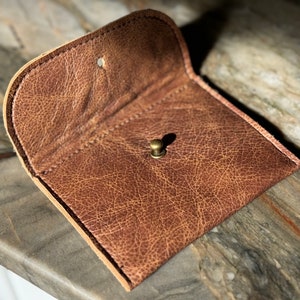 Handmade Leather Business Card Holder/ Money Pouch / Business Card Case ...