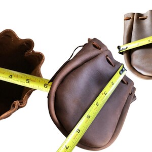 Handmade Leather Drawstring Pouch: Medieval Coin, Stone, or Jewelry Bag ...