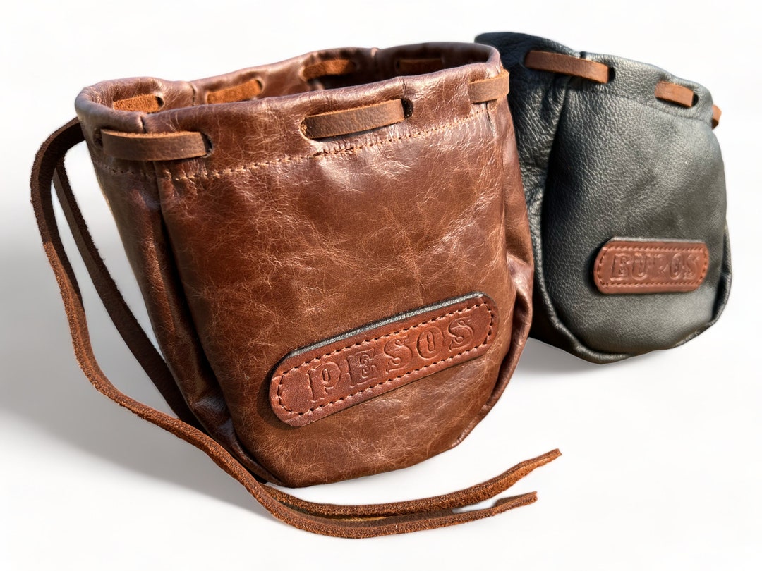 Personalized Small Leather Coin Pouch - Vintage Style - Medieval Era ...