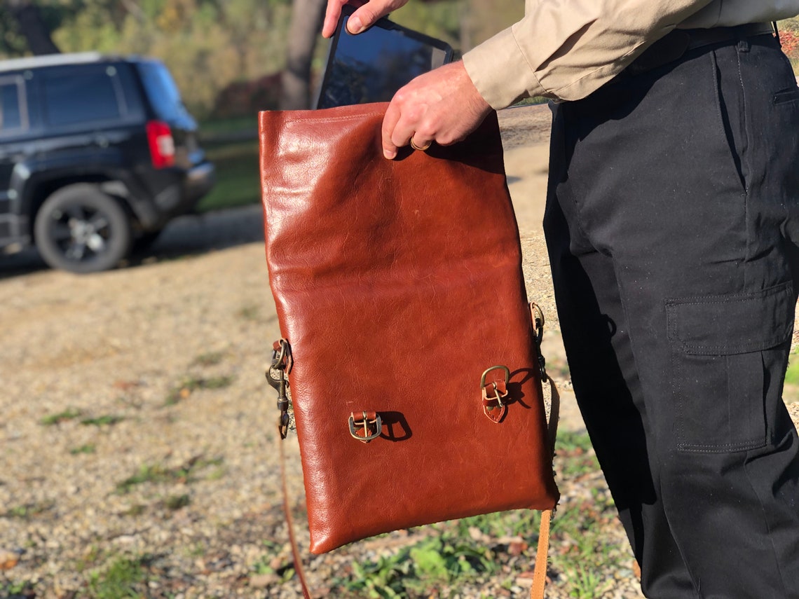 Leather Faraday Briefcase 5G Blocker EMF / RF Blocker - Etsy