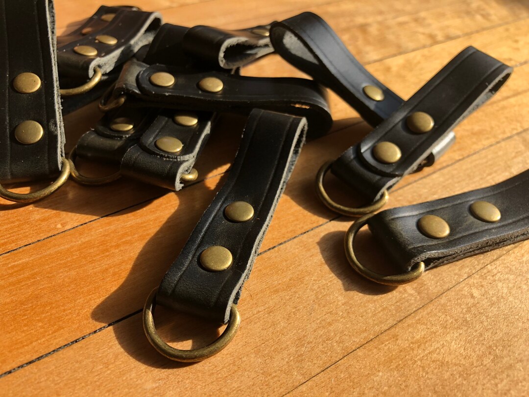 Handmade Leather Suspender Loop Attachment: Heavy Duty Tool Belt ...